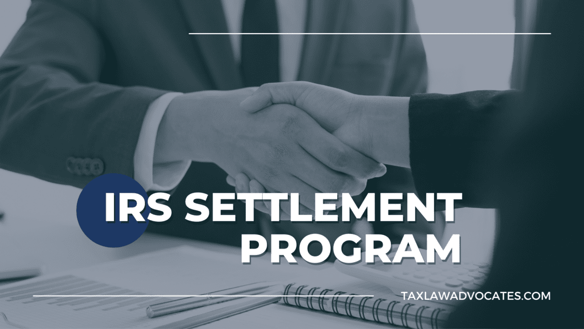 IRS Settlement Program: What Will They Accept? - Tax Law