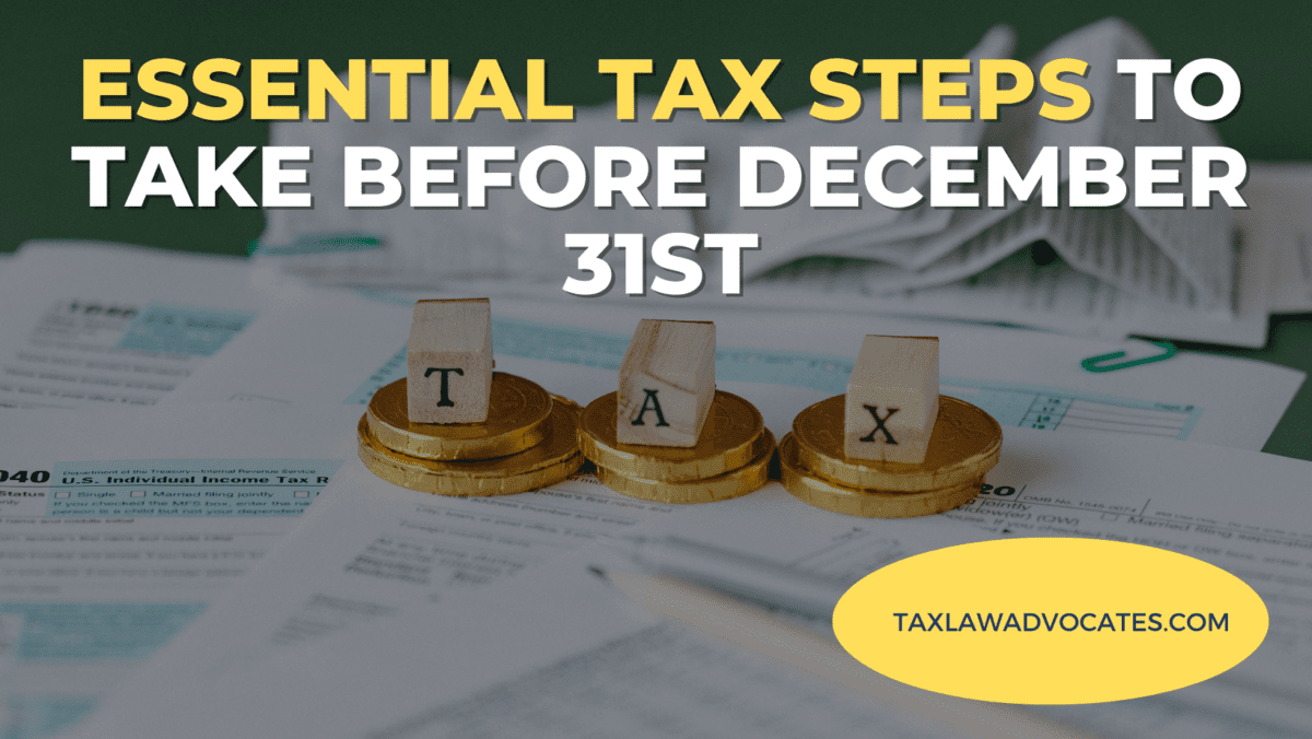 Preparing for Tax Season: Essential Steps to Take Before December 31st ...